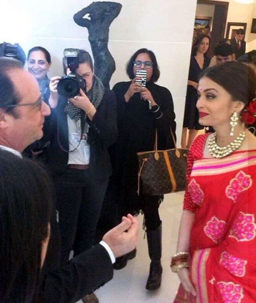 Aishwarya casts her spell at luncheon with French President | Aishwarya ...