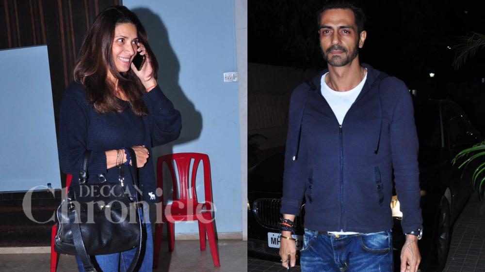Arjun Rampal and wife Mehr attend Zubaan special screening