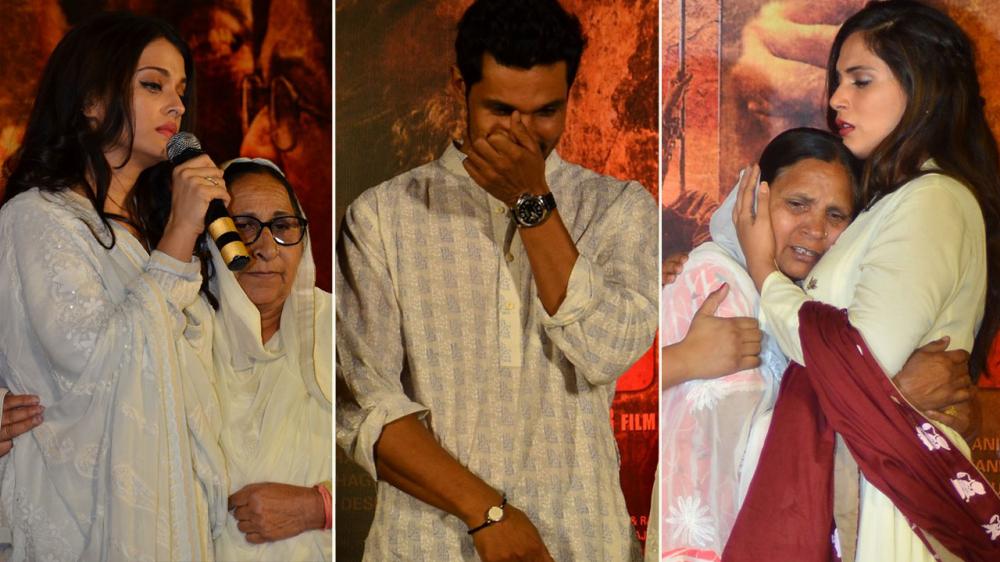 Aishwarya, Randeep and Richa break down at Sarabjit prayer meet